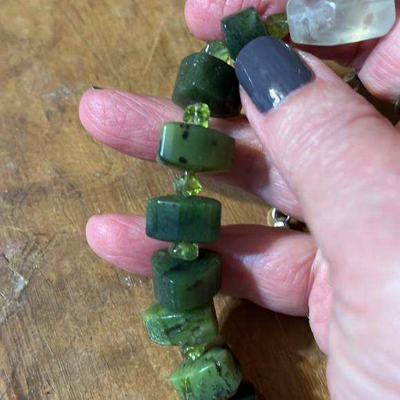 Tova | Jewelry | Vintage Chunky Green Stone Necklace By Tova | Poshmark